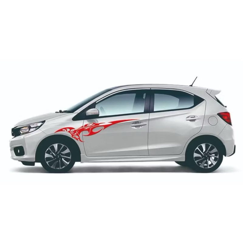 Jual stiker cutting polos satu warna mobil jazz brio agya ayla yaris ...
