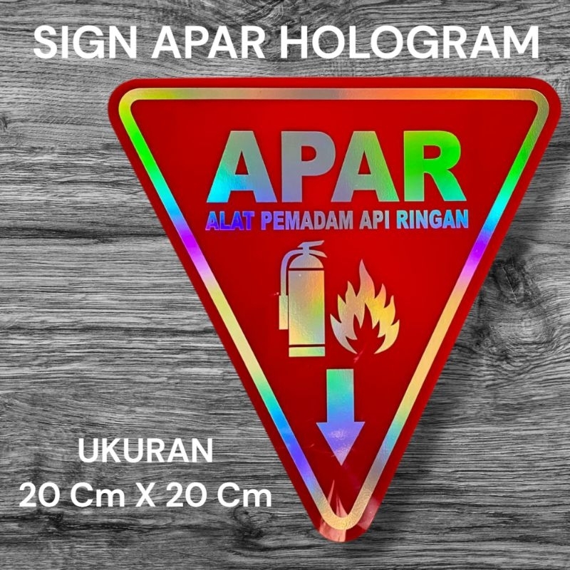 Jual Sign Apar Hologram UKuran 20 cm x 20 cm | Shopee Indonesia