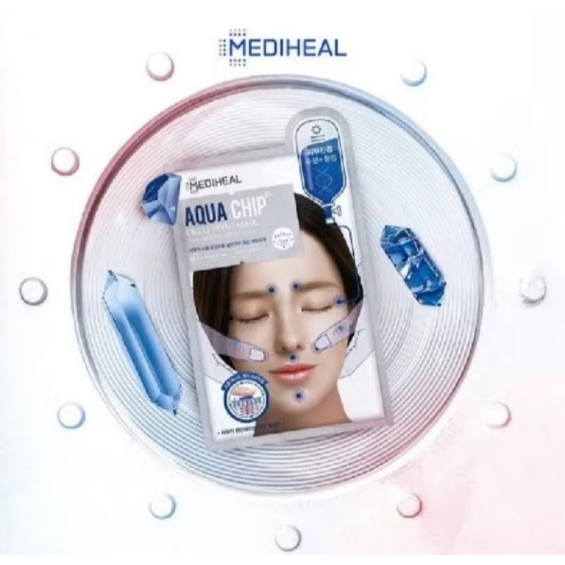 Jual promo!!! MEDIHEAL Circle Point Mask Aqua Chip Mask 25 ml | Shopee ...