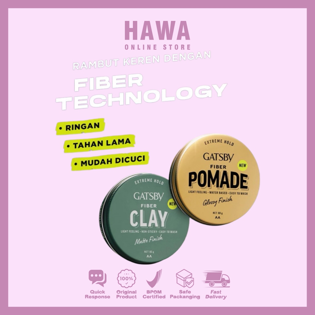 Jual GATSBY Fiber Series Pomade dan Minyak Rambut Gatsby Fiber ...