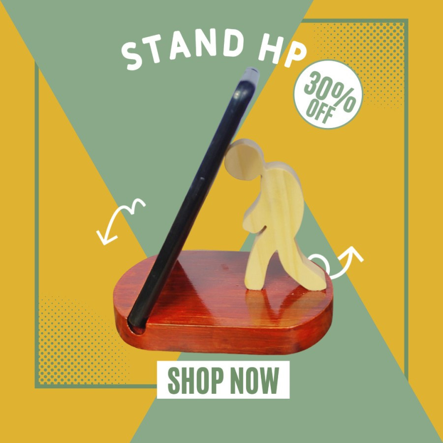 Jual Holder HP Kayu untuk Smartphone dengan Desain Estetis - Cocok ...