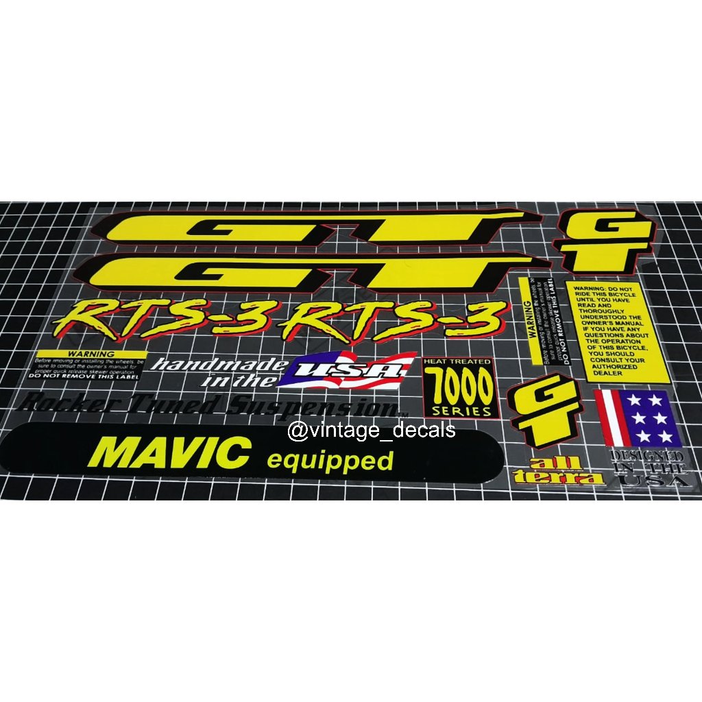 Jual sticker decals replacement GT RTS RTS-1 RTS-2 RTS-3 | Shopee Indonesia