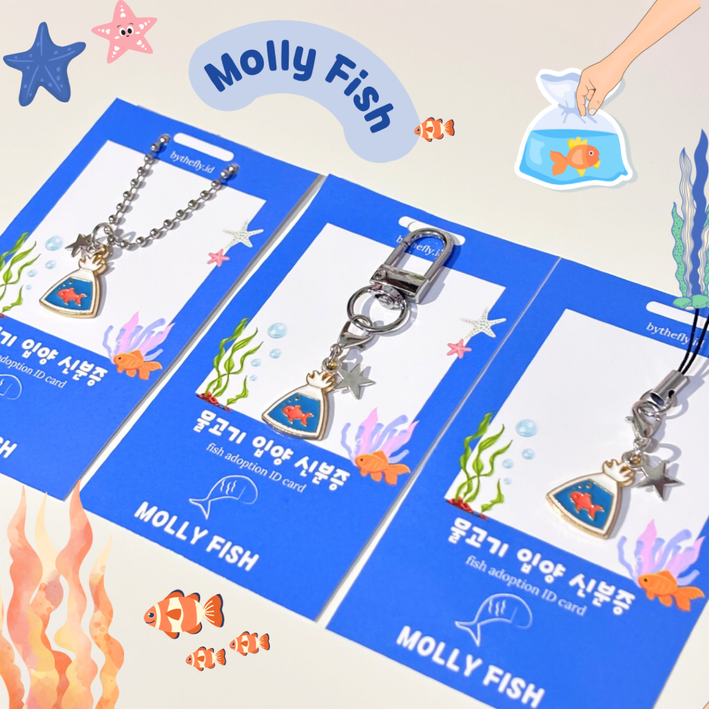 Jual Molly Fish in the bag keycharm / gantungan hp liontin ikan ...