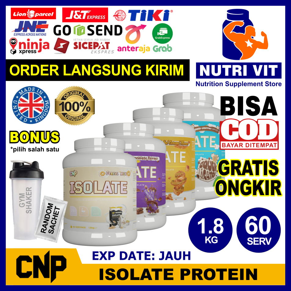 Jual CNP Isolate 60 Servings 1800 Grams CNP Whey Protein Isolate Powder ...