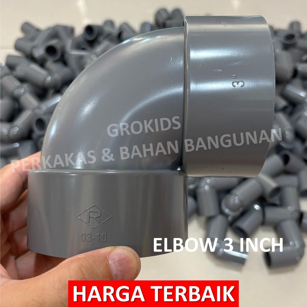 Jual Rucika Elbow / Knee 3" inch PVC | Sambungan Pipa 3 inch Rucika ...