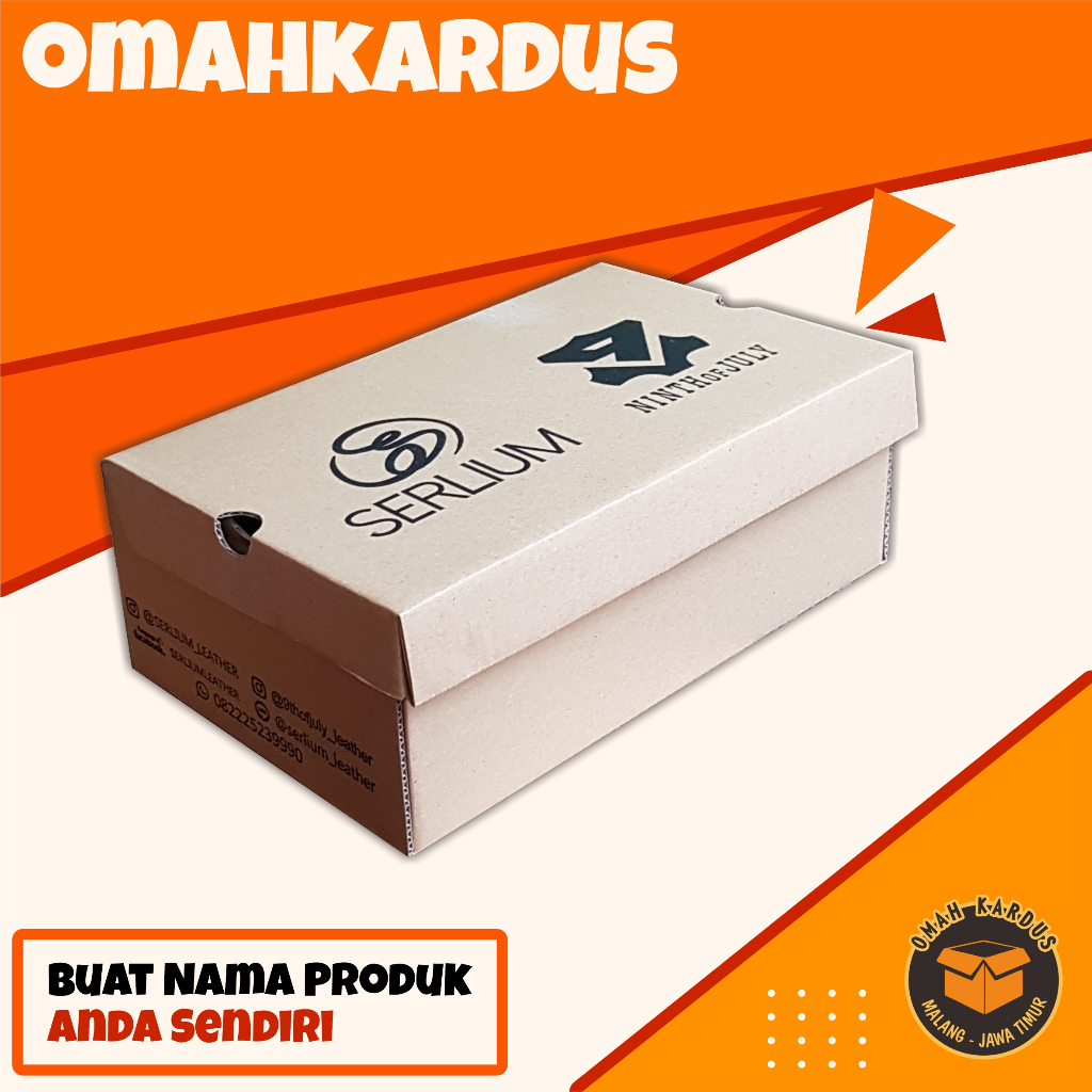 Jual Custom Sablon kardus sepatu + SABLON 1 WARNA | custom desain ...