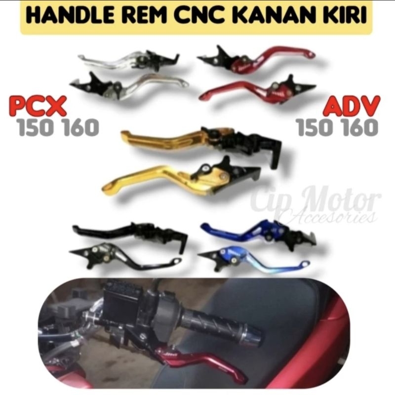 Jual Handle Rem Honda ADV 150 PCX 160 PCX 150 kanan kiri Setelan Hitam ...