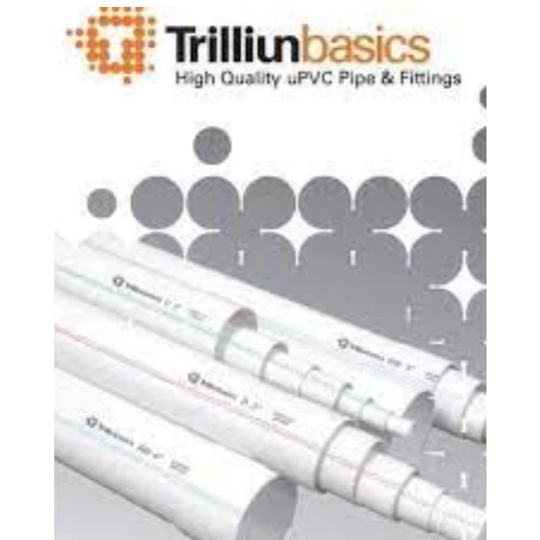 Jual PIPA 1/2" inch AW panjang 1meter PARALON PVC TRILLIUN PUTIH ...