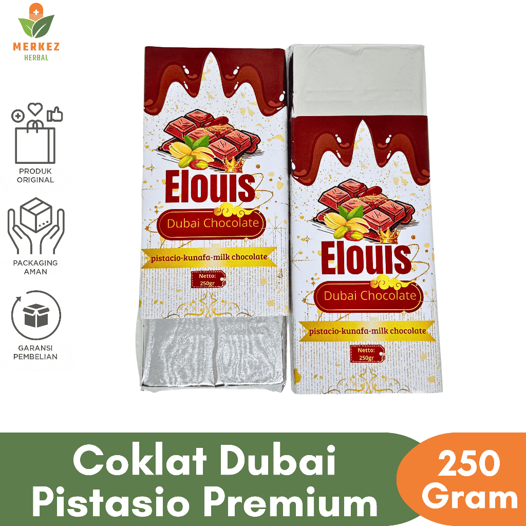 Jual Coklat Dubai Pistachio Kunafa Lokal Viral Asli 250 Gram | Cokelat Chocolate Arab Dubay ...