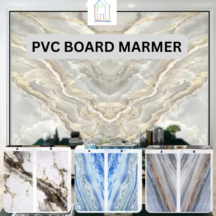 Jual Marmer Panel PVC Dekorasi Dinding Motif Marmer UV Marble Sheet 1 ...