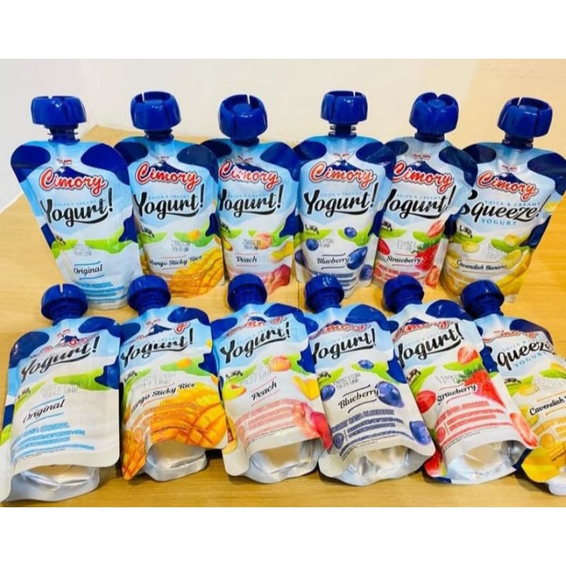 Jual SQUEEZE Viral Cimory yogurt120ml Cemilan Sehat Bergizi | Shopee ...
