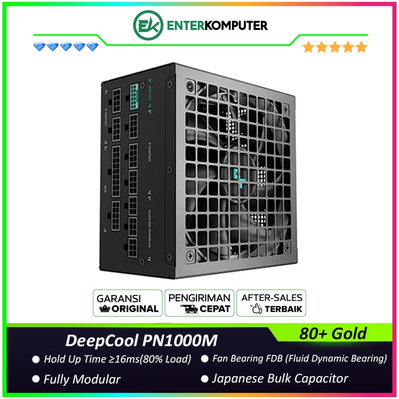 Jual DeepCool PN1000M 1000W Native ATX 3.1(PCIe5.1) 80+ Gold Fully ...