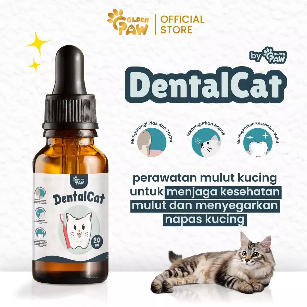 Jual Golden Paw - DentalCat Dental Cat Obat Tetes Mulut Kucing Sariawan ...