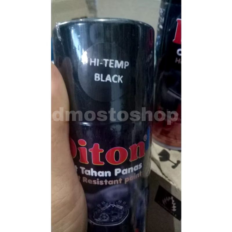 Jual pilok pilox diton hi temp black 150cc (black doff) tahan panas knalpot redi stok | Shopee ...
