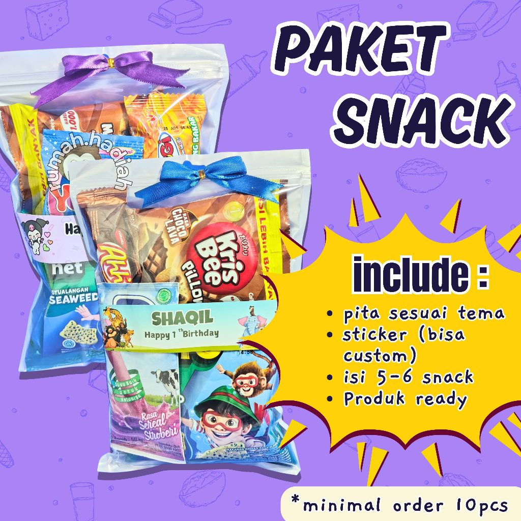 Jual Paket Bingkisan Snack Ultah Hampers Ulang Tahun Anak Hampers ...