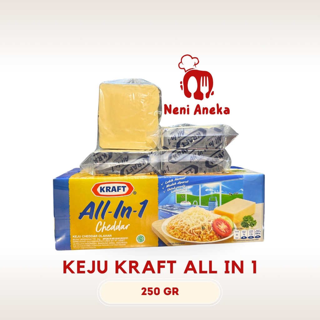 Jual Keju Kraft ALL IN 1 250gr / Keju Kraft Parut 250gr (Repack ...