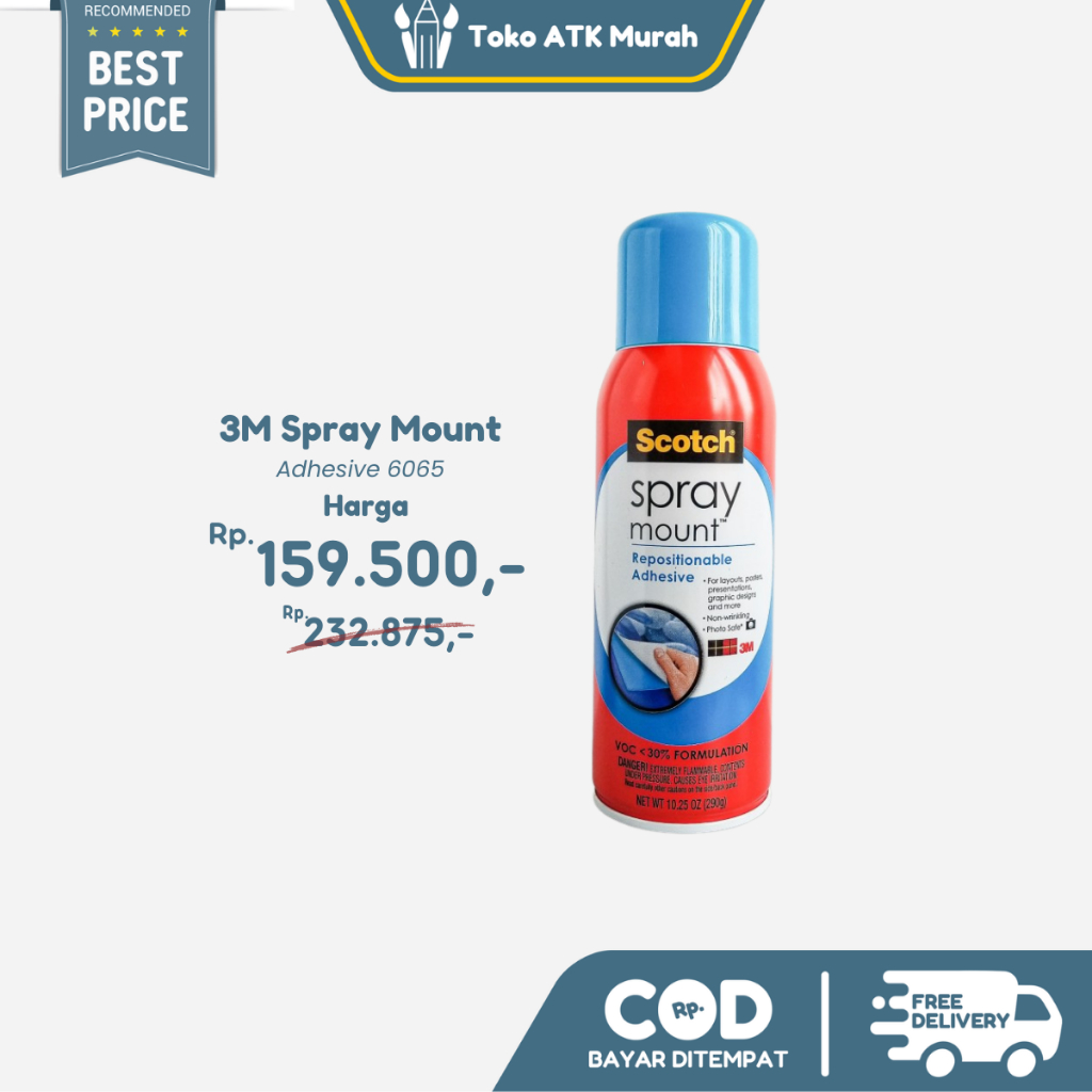 Jual 3M Spray Mount Adhesive 6065 - Lem | Shopee Indonesia
