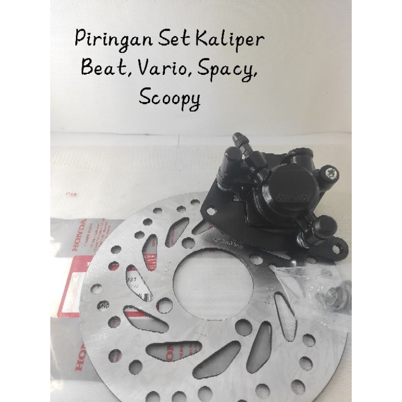 Jual PIRINGAN SET KALIPER PALA BABI DEPAN BEAT LAMA BEAT FI VARIO 110 125 150 SCOOPY SPACY GENIO ...