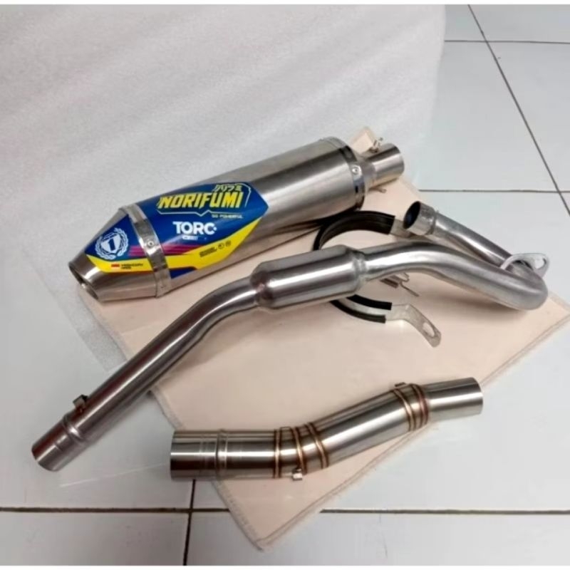 Jual Muffler Norifumi torc Exhaust 38mm for Ksr 110 Ksr pro Ksr Racing ...