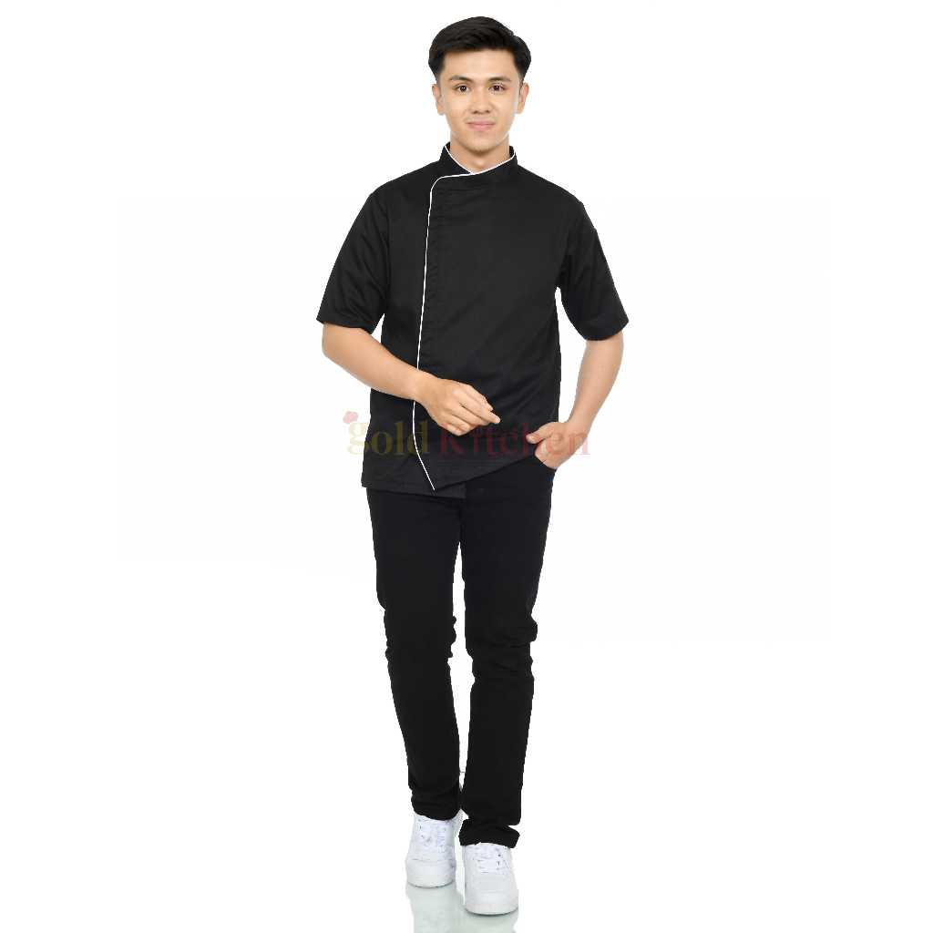Jual Baju Chef Baju Koki Chef Jacket Seragam Kerja Pria Wanita Lengan ...