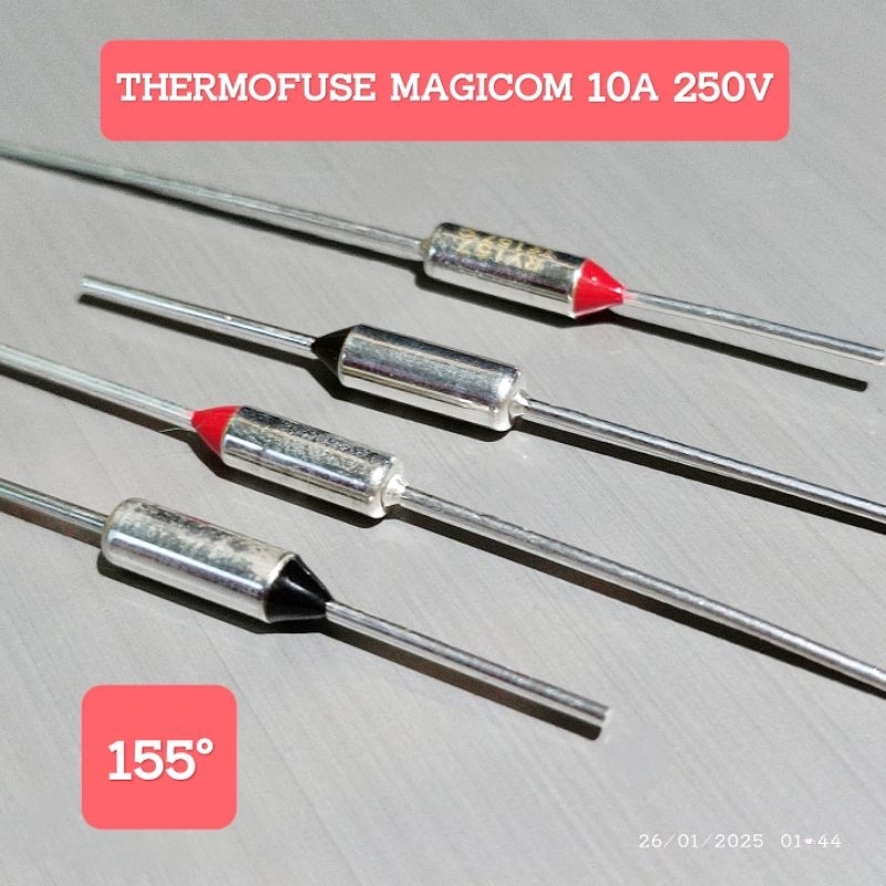 Jual FUSE THERMAL THERMOFUSE TERMOFUSE 10A 250V 155°C MAGIC COM SETRIKA ...