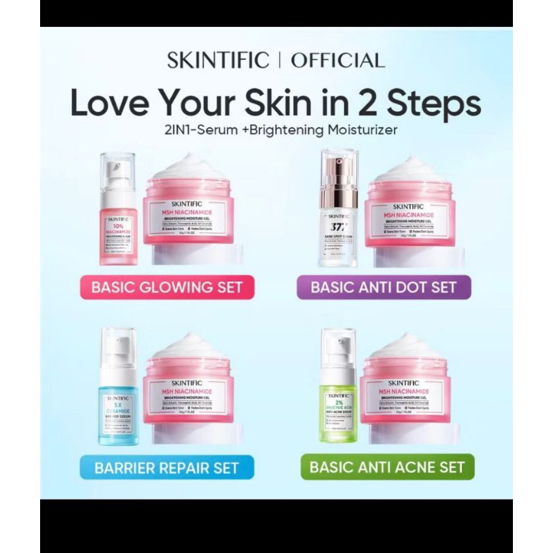 Jual Skintific Love Your Skin in 2 Steps 2IN1-Serum + Brightening ...