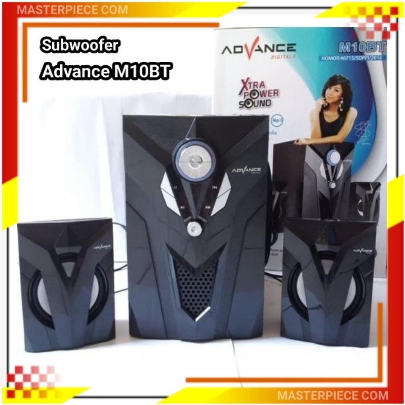 Jual Speaker Aktif Advance M10BT/ M10 BT Bluetooth Extra Bass Subwoofer ...