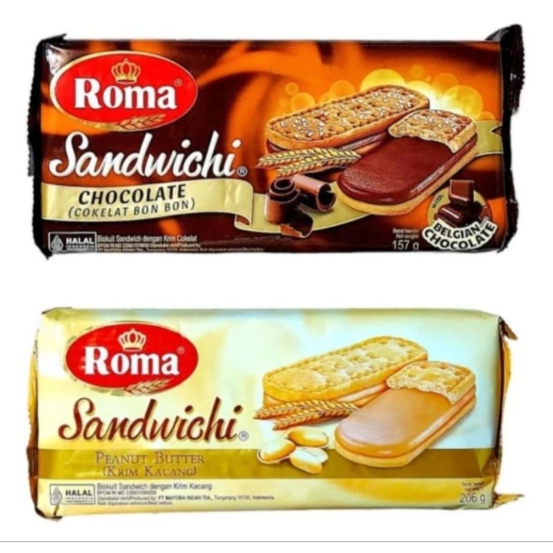 Jual Roma Sandwich Kacang Coklat | Shopee Indonesia