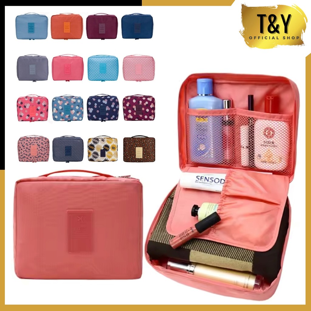 Jual T&Y Tas Kosmetik Multifungsi Kosmetik Pouch Make Up Tas Monopoly Makeup Multi Pouch Travel ...