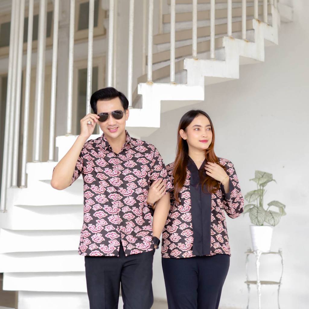 Jual Benang Raja Batik Couple Pria Wanita Katun Motif Akatsuki | Shopee ...