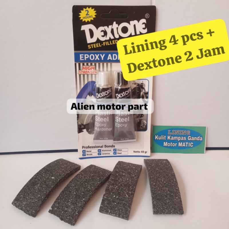 Jual 4 pcs LINING KAMPAS/KULIT KAMPAS GANDA +LEM CAMPUR DEXTONE 2 JAM ...