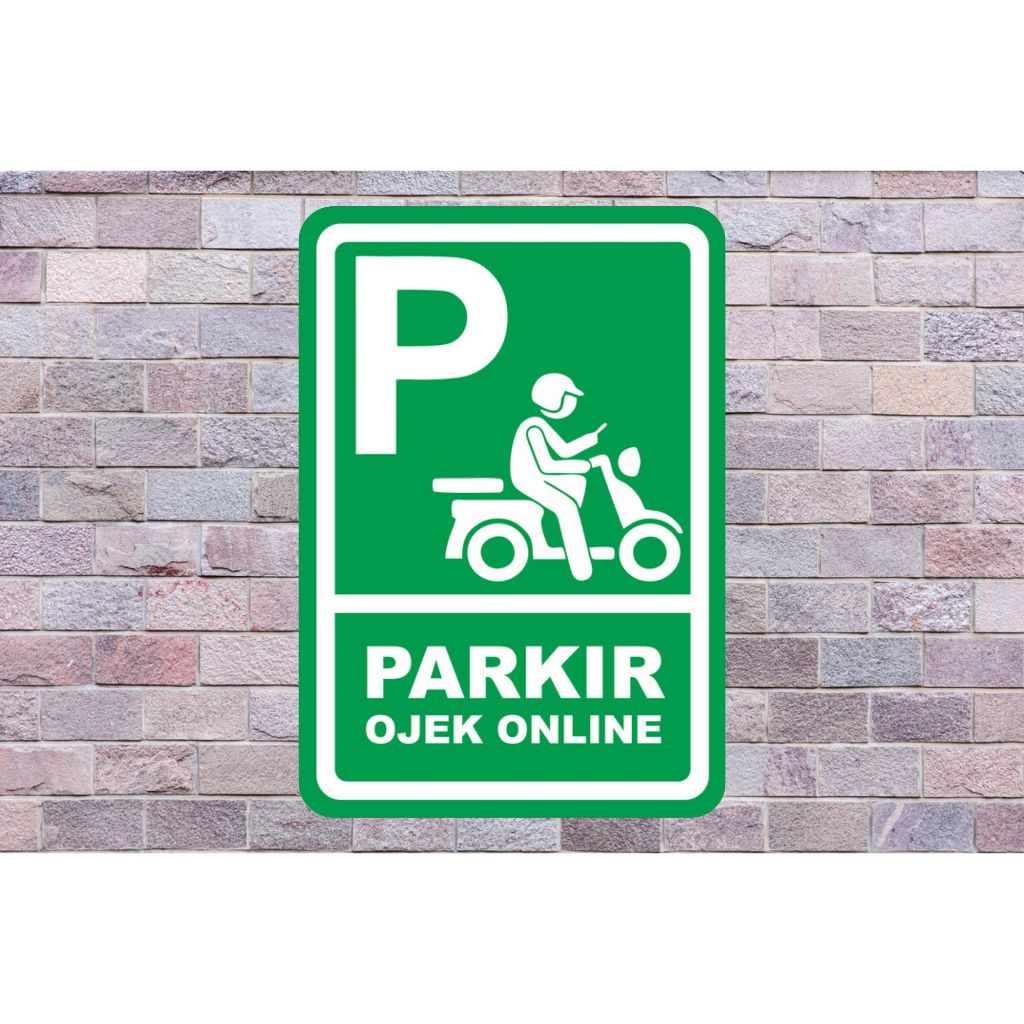 Jual Rambu Parkir Ojeg Online - Plat Alumunium 1,2mm | Shopee Indonesia
