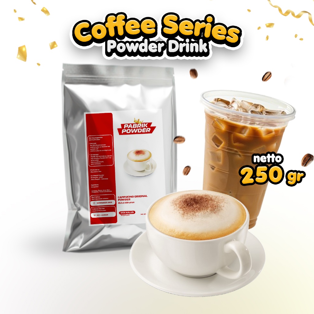 Jual Powder Aneka Rasa Kopi 250 gram , Coffee series Powder Drink ...