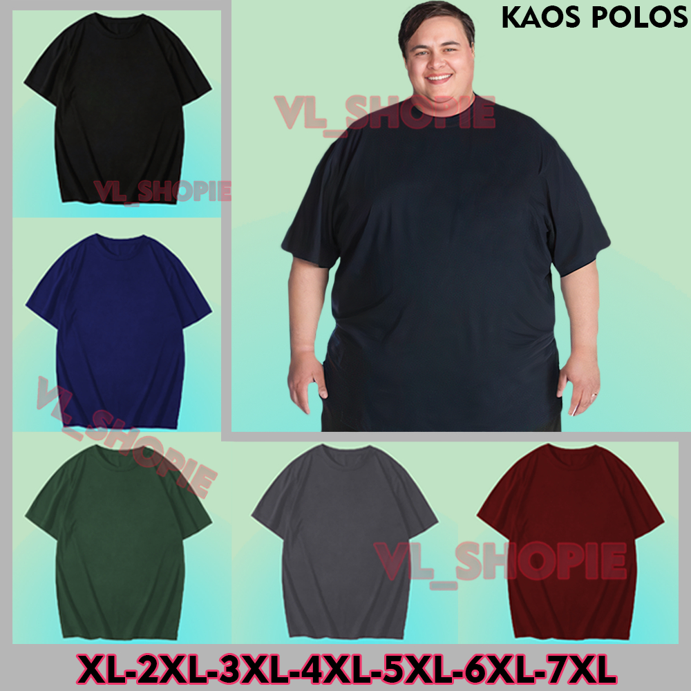 Jual KAOS POLOS PRIA DEWASA JUMBO OVER SIZE BIGSIZE XL XXL XXXL XXXXL 5XL 6XL 7XL | Shopee Indonesia