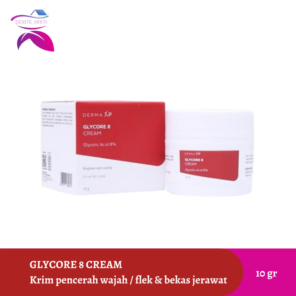 Jual Glycore 8 Cream 10 gr / Glycolic Acid 8% / Krim Pencerah Wajah ...