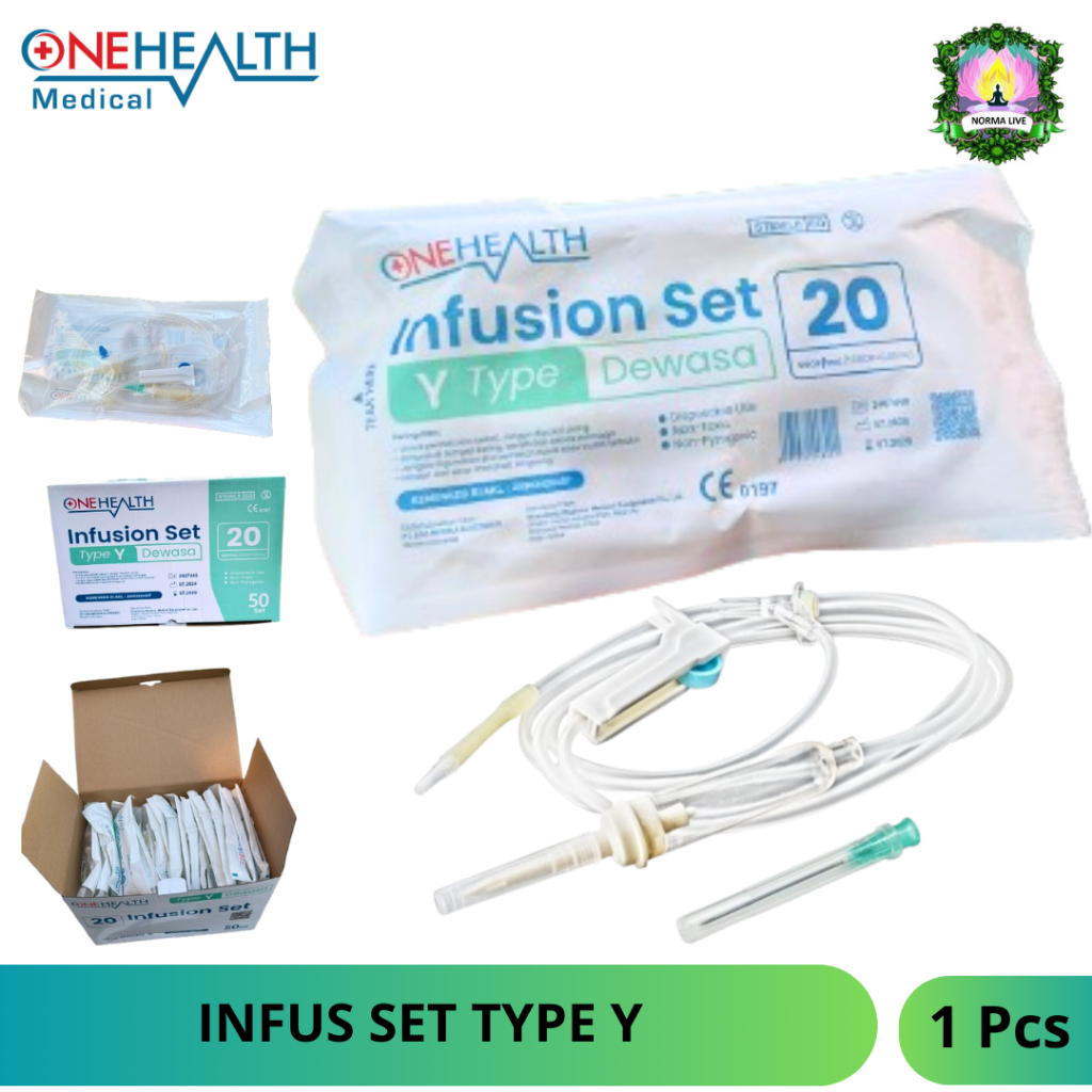 Jual Onehealth Infus Set Type Y Anak Dewasa Infusion Lengkap Aboket ...