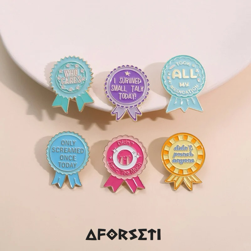 Jual Pin Enamel Award Medal Bros Pin Brooch Pin Couple Pin