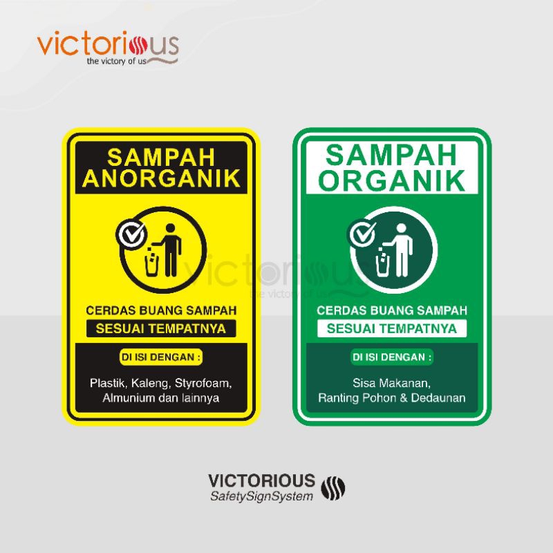 Jual Sticker Label Tempat Sampah | Hebat Membuang Sampah Sesuai ...
