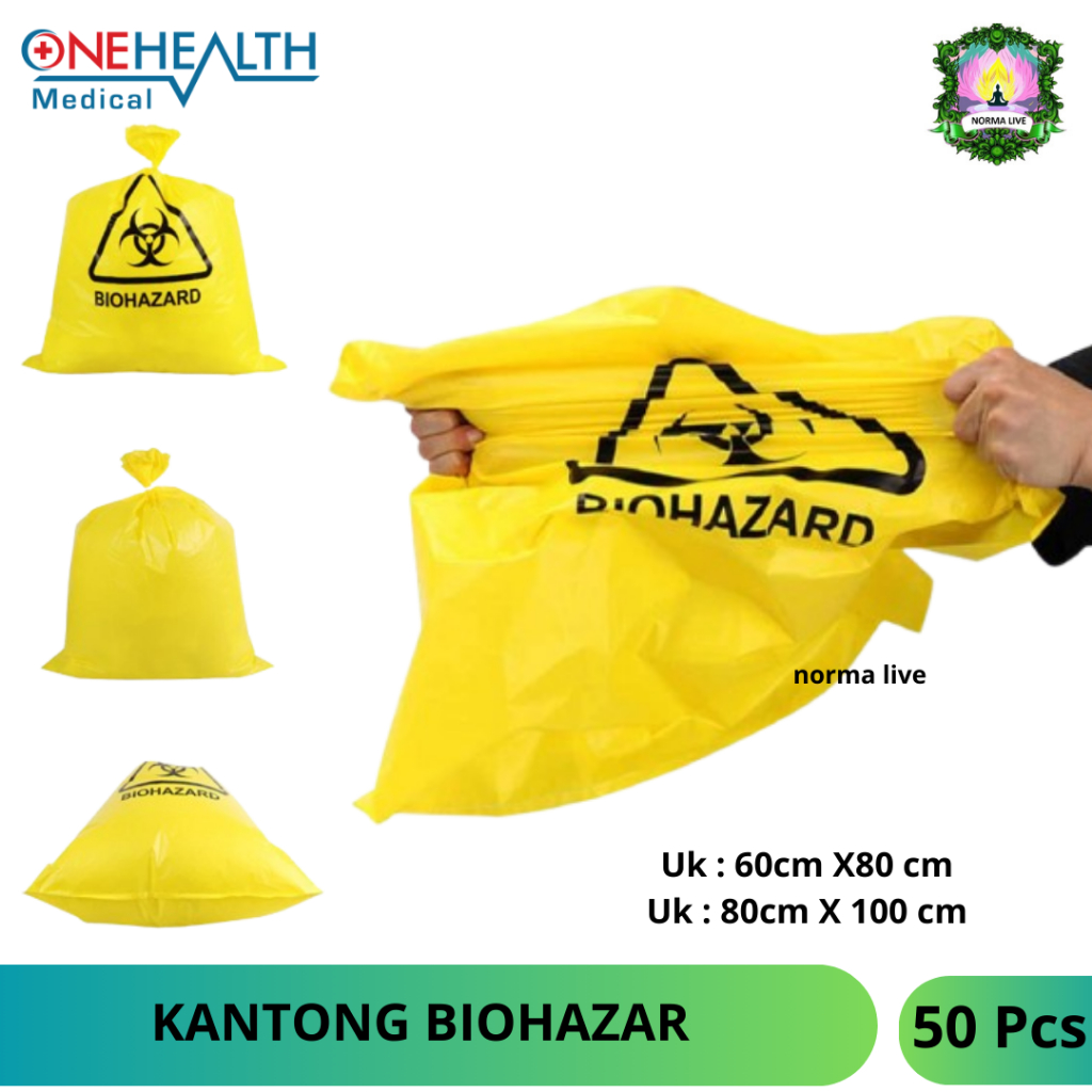 Jual Onehealth Plastik Kantong Kresek Biohazard Kresek Limbah Medis ...