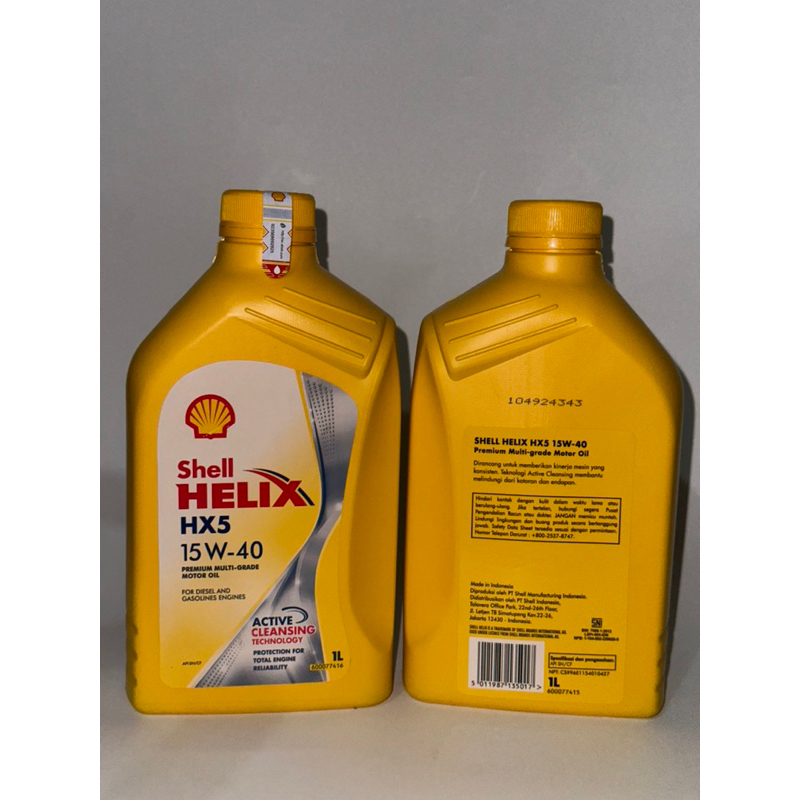 Jual Oli Shell Helix Hx5 1liter Oli Mesin Shell Helix Hx5 1lt Oli Mesin ...