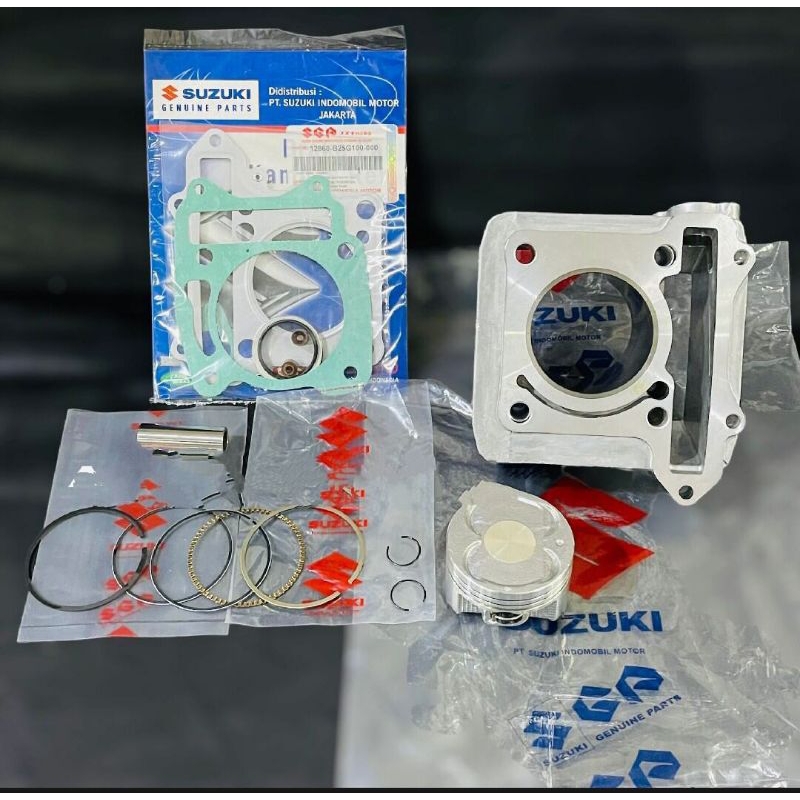 Jual BLOK SEHER KOMPLIT ISI PISTON TOPSET KIT SUZUKI SATRIA FU 150 FU NEW 150 KARBU FREE TOP SET ...
