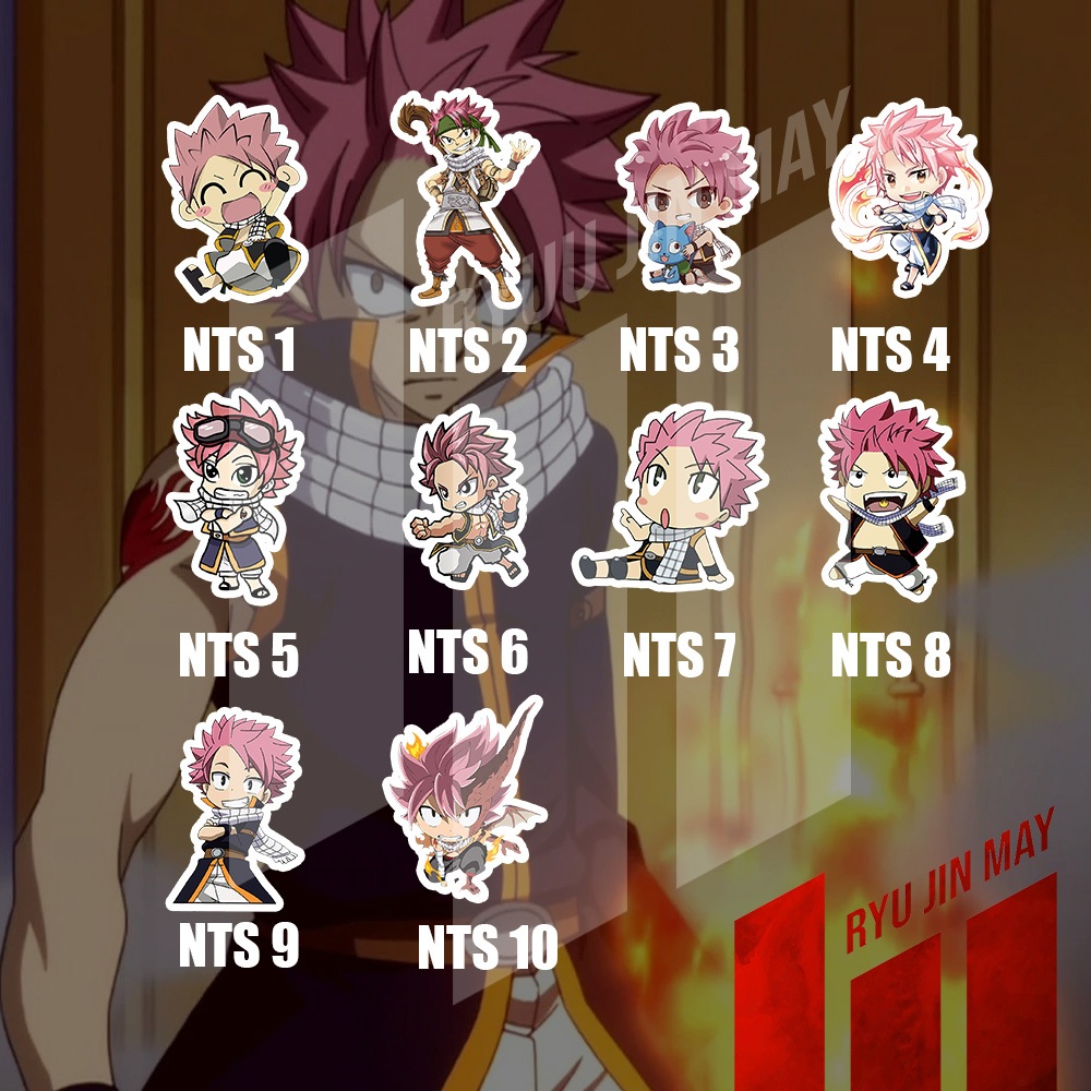 Jual Sticker Anime - Fairy Tail - Natsu Dragneel | Shopee Indonesia