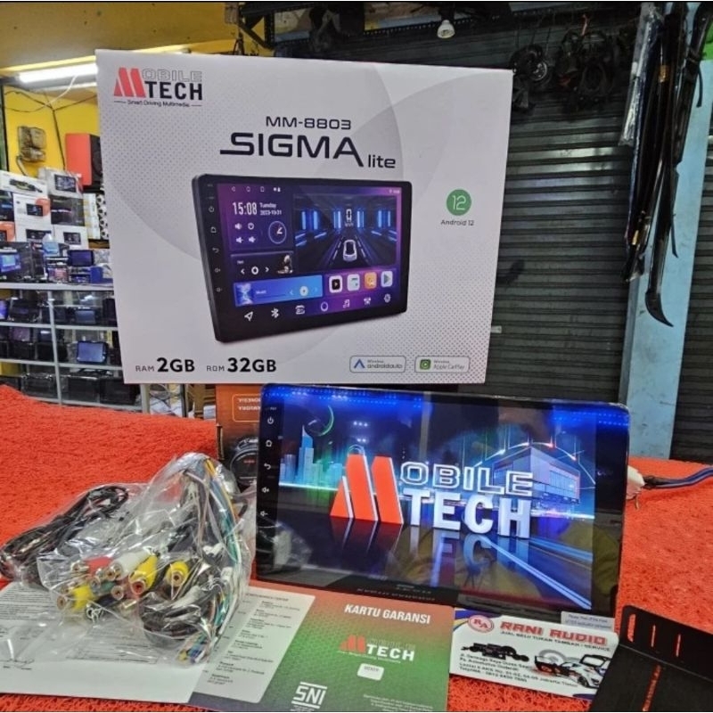 Jual Head Unit Android MTECH MM-8803 SIGMA lite CarPlay Android Auto RAM 2GB ROM 32GB 10 in ...