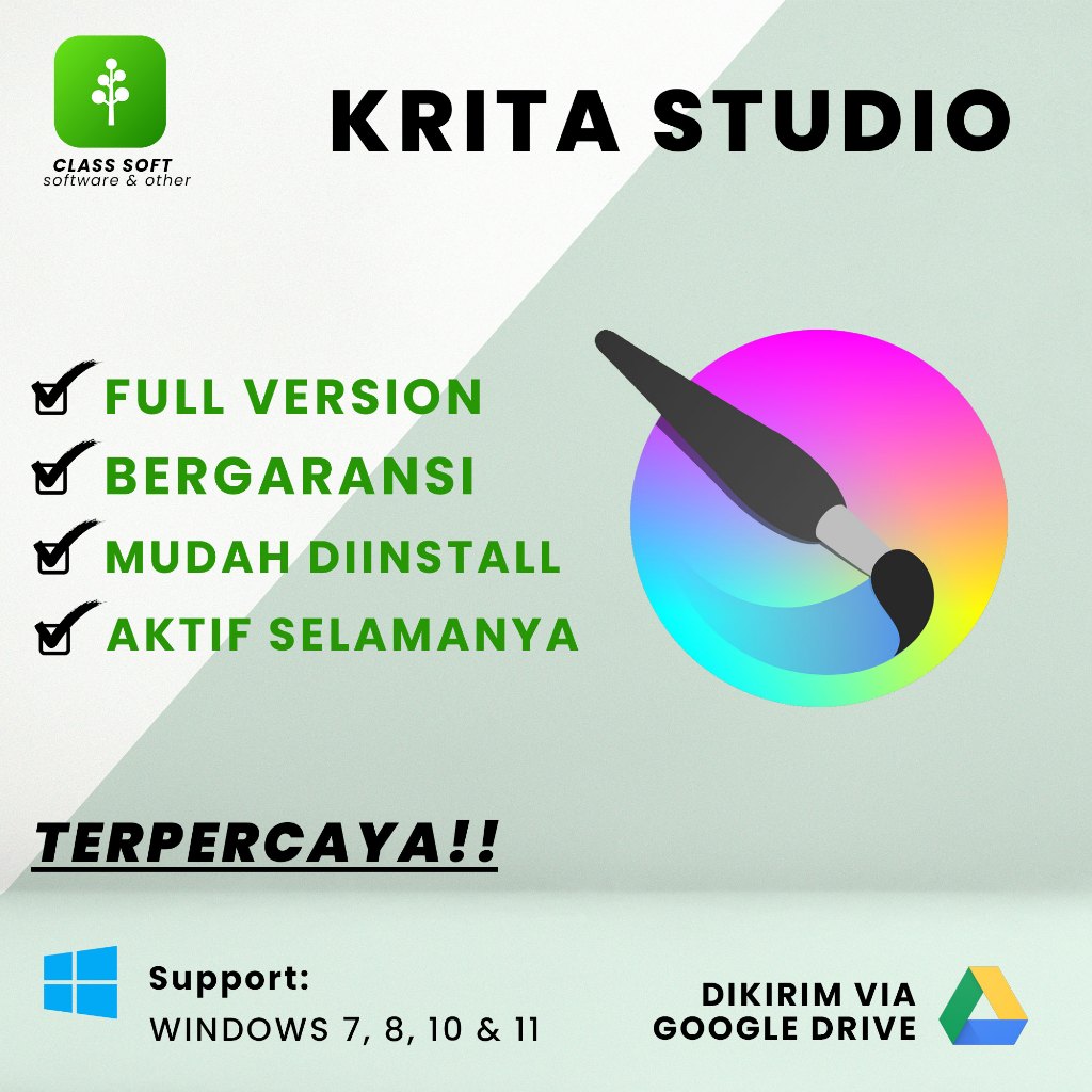 Jual Krita Studio Full Version CLASS_SOFT I Windows 11, 10, 8 & 7 | Shopee Indonesia