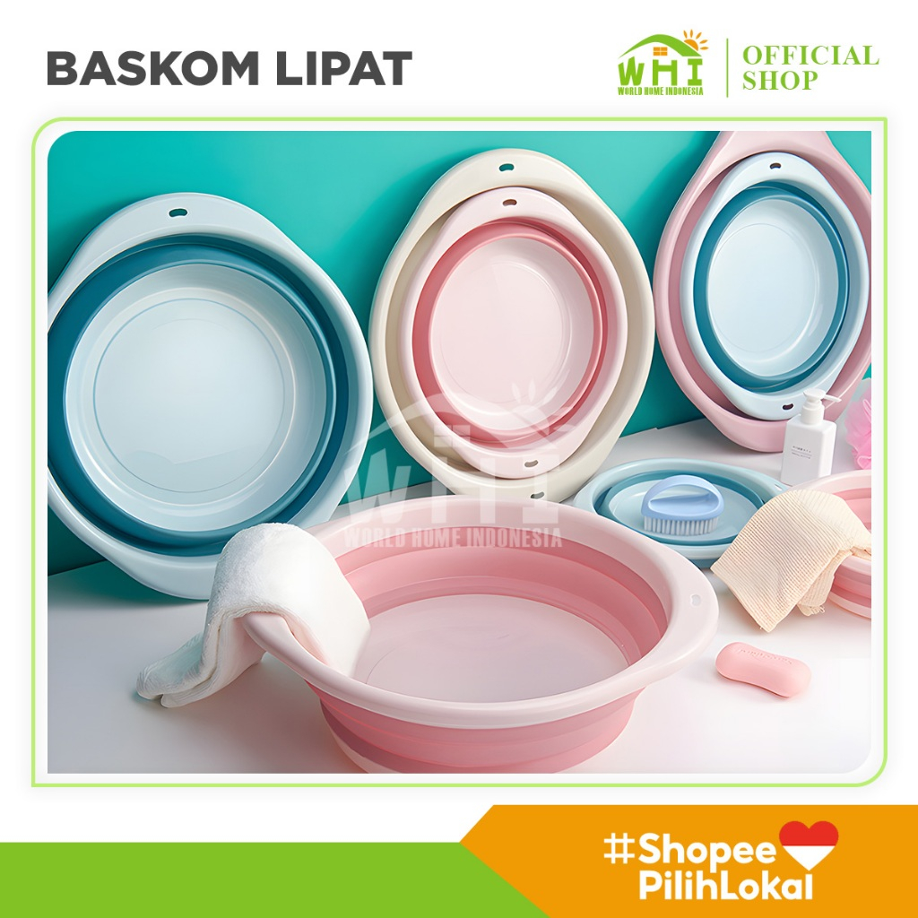 Jual World Home Baskom Ember Lipat Multifungsi Foldable Baby Wash Basin ...
