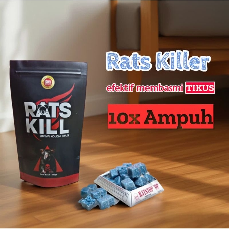 Jual Rats Killer Racun Tikus Ampuh Mati Kering Tidak Bau Mati di Tempat ...