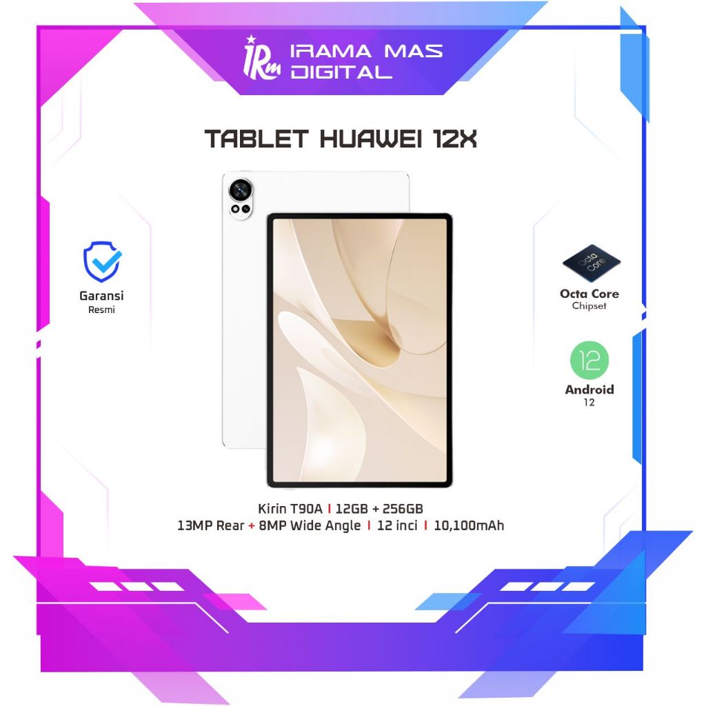 Jual TABLET HUAWEI 12X - 12GB/256GB (green, white) | Shopee Indonesia