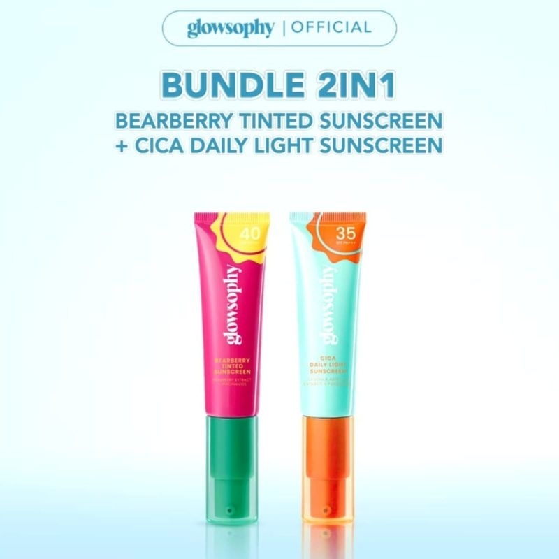 Jual Glowsophy Bearberry Tinted Sunscreen SPF 40 PA+++ Pore-Blurring ...