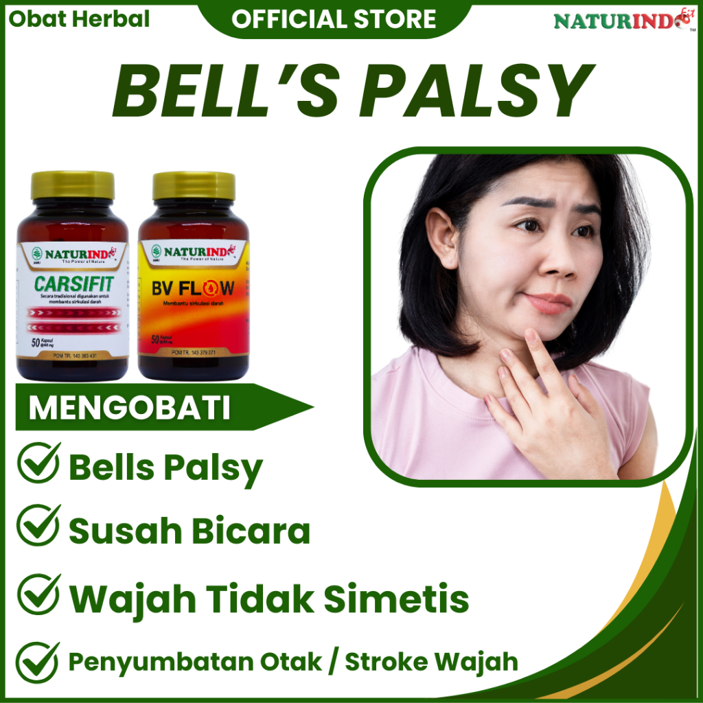 Jual Obat Bells Palsy Susah Bicara Pelo Syaraf Wajah Kaku Stroke ...