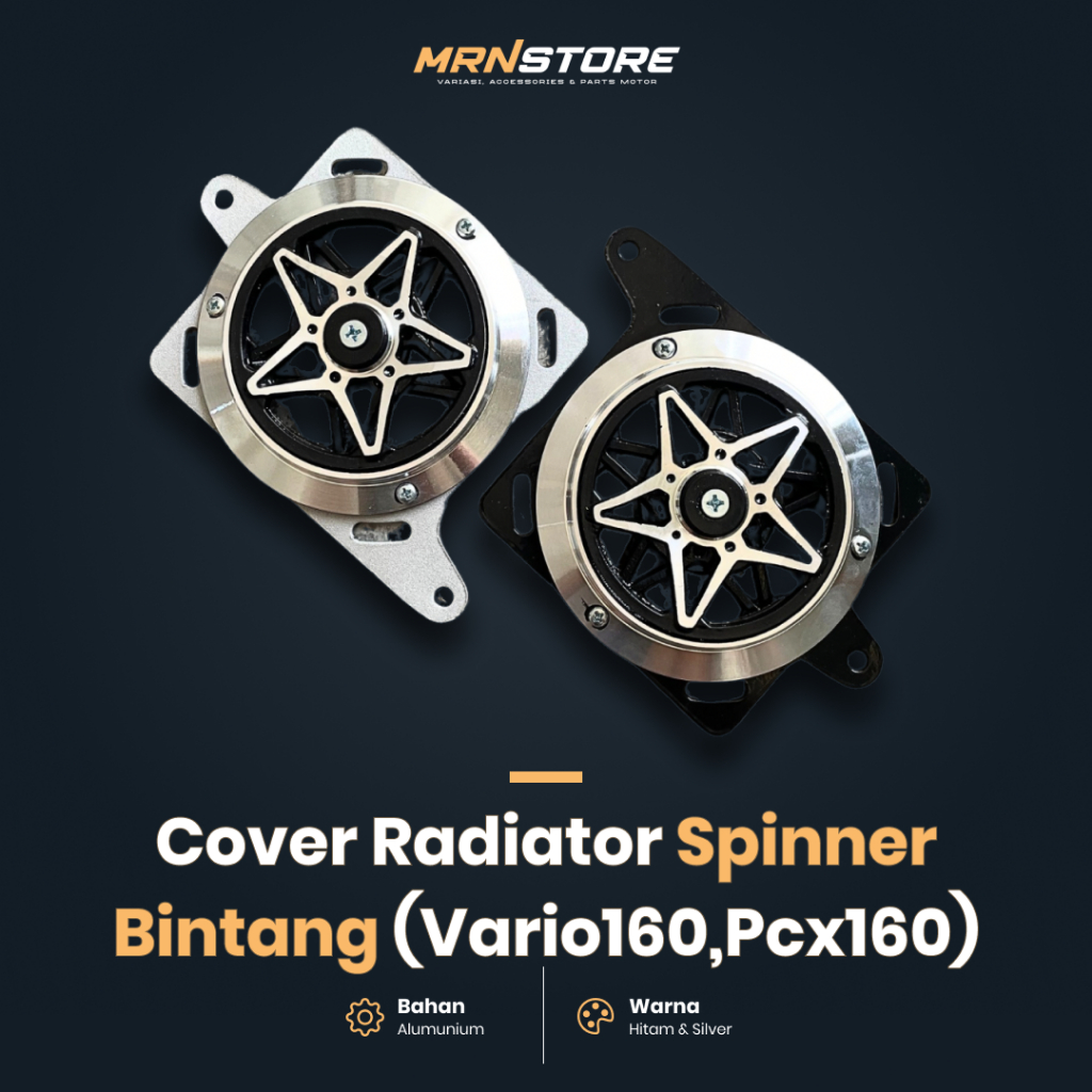 Jual SPINNER COVER RADIATOR SET SPINER MODEL (BINTANG) VARIO 160 PCX ...